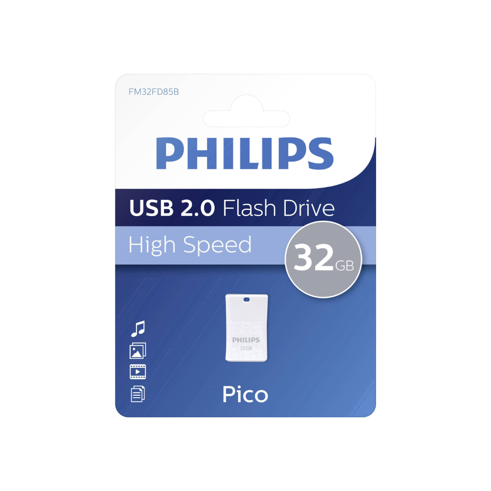 PHILIPS PICO USB STICK 32 GB GREY USB 2.0 – Tech365