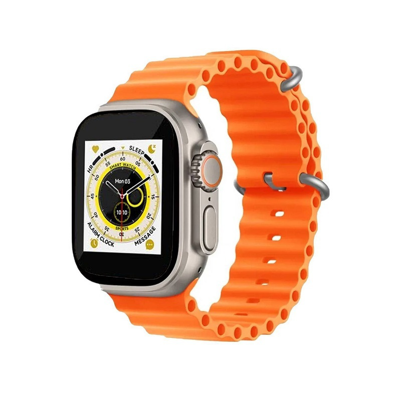 Max W9 Ultra 49mm Smartwatch με Παλμογράφο (Πορτοκαλί) – Tech365